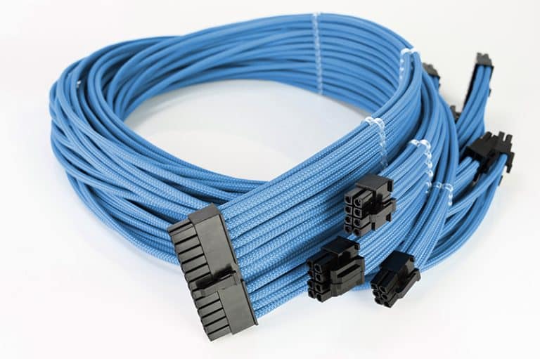 Multisleeved Premium Modding Custom Sleeved Cables Kit - Silverstone