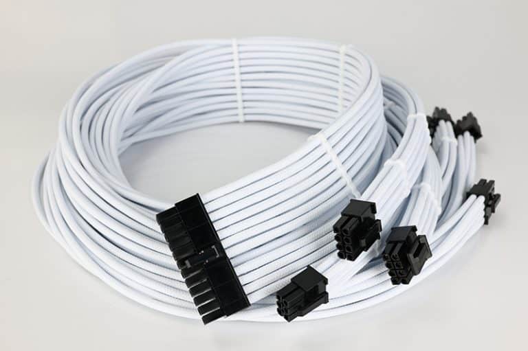 Multisleeved Premium Modding Custom Sleeved Cables Kit - Silverstone